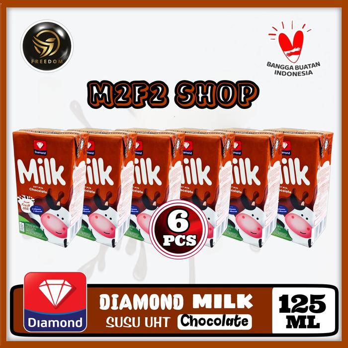 Jual DIAMOND Milk Susu Kotak UHT Chocolate | Rasa Cokelat - 125 ml (6 Pcs) - Jakarta Pusat ...