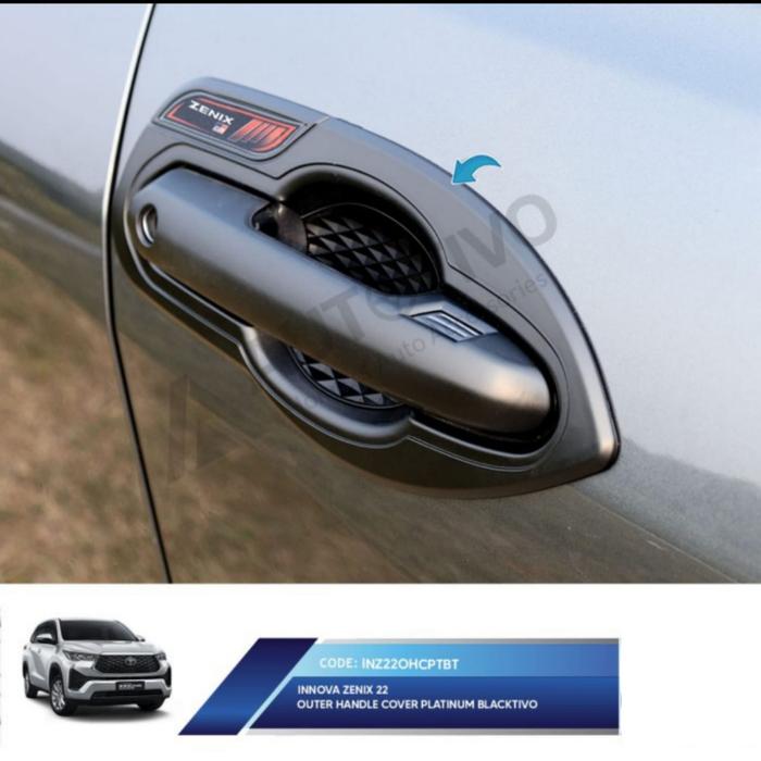 Jual Cover Outer Handle Mobil INNOVA Zenix Cover Platinum Blacktivo ...