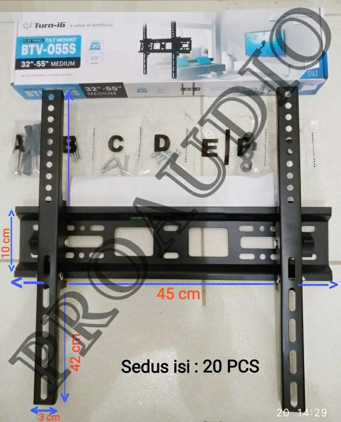 Jual BRACKET TV 32 INCH - 55 INCH BRACKET LCD LED TURN-IG BTV-055S ...