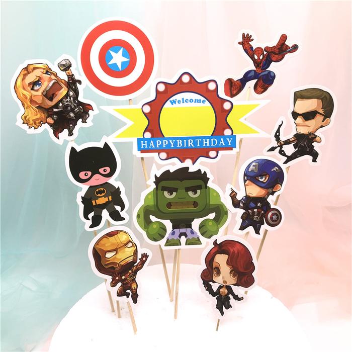 Promo Hiasan Kue Tema Spiderman / Jaring laba-laba /Hiasan Kue Kertas ...