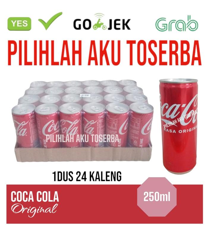 Jual Coca Cola Original KALENG CAN 250 ml - ( HARGA 1 DUS ) - Jakarta ...