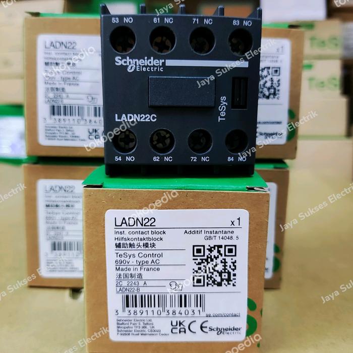 Jual LADN22 AUX Kontak Bantu 2NO 2NC Schneider - Jakarta Pusat - Jaya ...