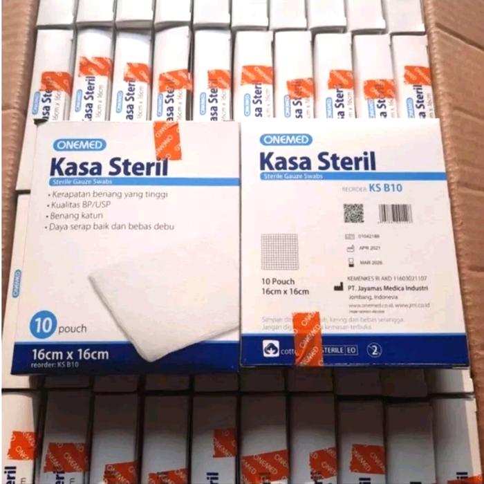 Jual kasa steril ONEMED 16x16 kassa hidrofil one med 16 x 16cm ...