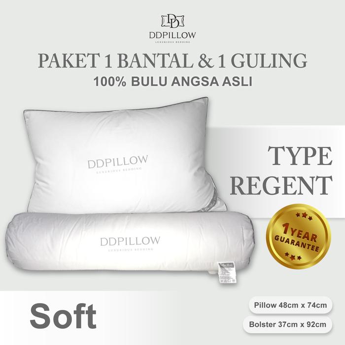Promo Paket 1 Bantal+1 Guling Hotel Bulu Angsa Asli, Regent 100% Down (Soft) - Jakarta Barat ...