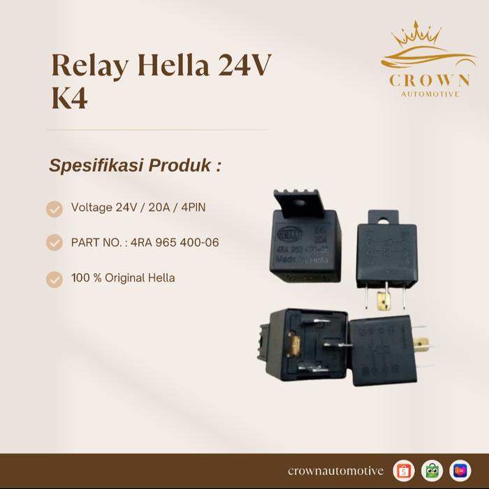 Jual Relay Hella 24V / Relay Hella Original - Kota Balikpapan - Crown ...