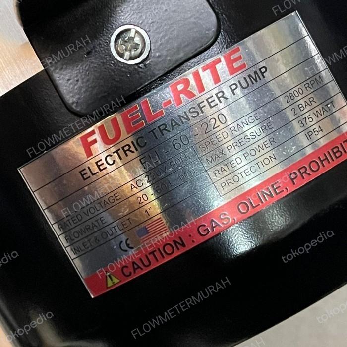 Jual ELECTRIC TRANSFER PUMP FU-60-220/MERK FUEL-RITE - Jakarta Barat ...