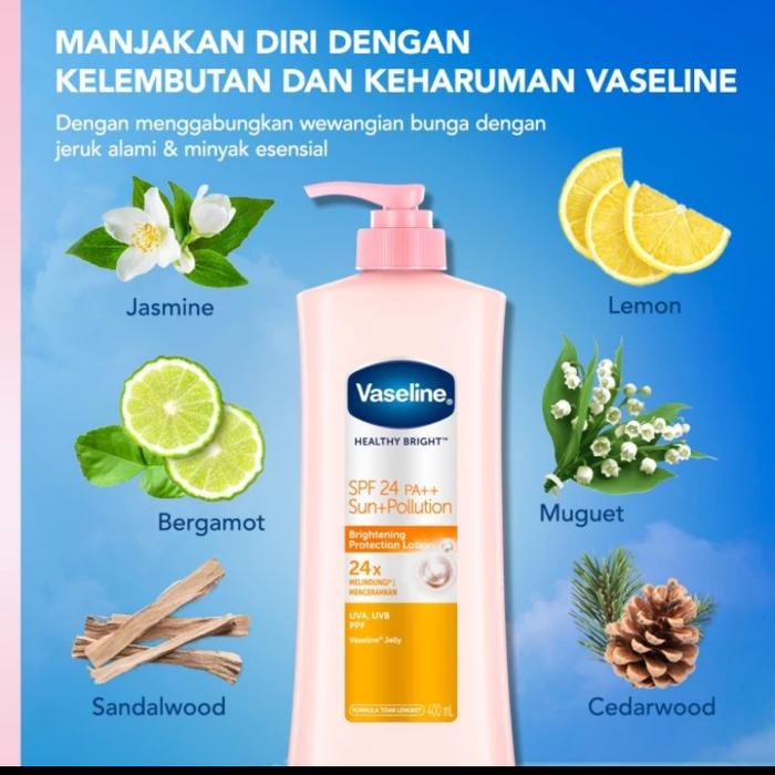 Jual vaseline healthy bright 400ml hand body lotion SPF24 400 ml - Kota Depok - Hotelmurahpedia ...