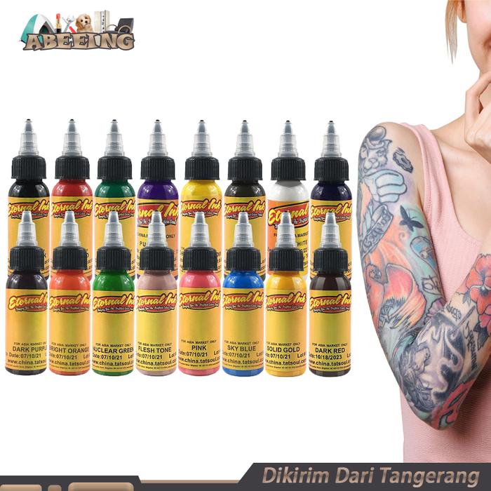 Macam Tinta Tattoos Jual 10 Warna 15ml Tinta Tato Set Tato Tinta