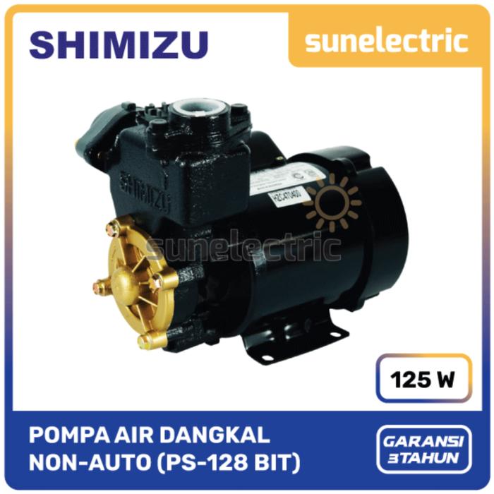 Jual Shimizu PS-128 BIT Pompa Air Dangkal 125 Watt Daya Hisap 9 Meter ...