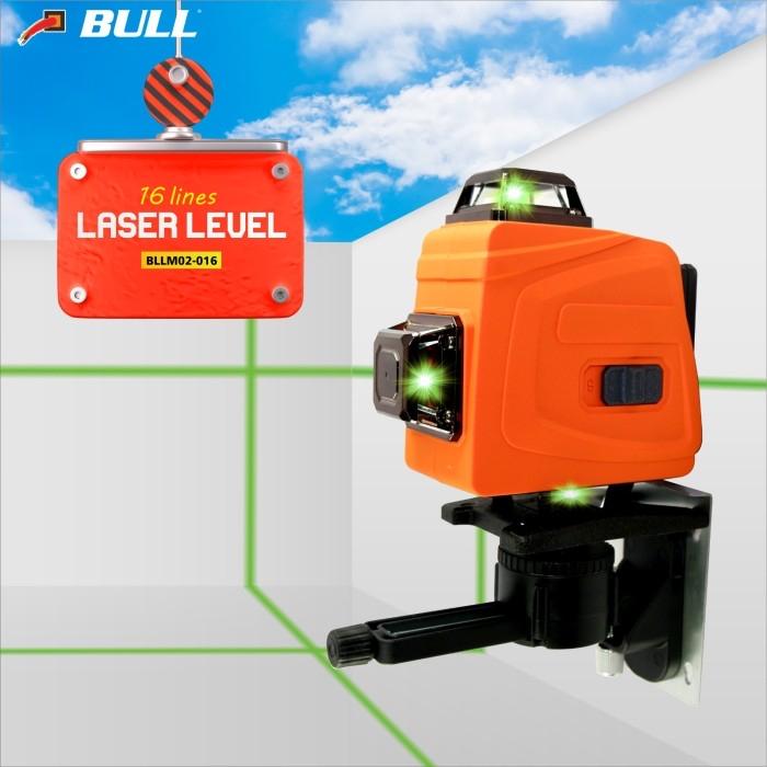Promo Bull laser level 16 lines water pass laser baterai penyudut laser ...