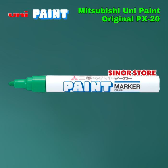 Jual UNI PAINT Marker Mitsubishi PX-20 Spidol Permanent Oil Based - HIJAU (PX20.6) - Kab. Bekasi ...