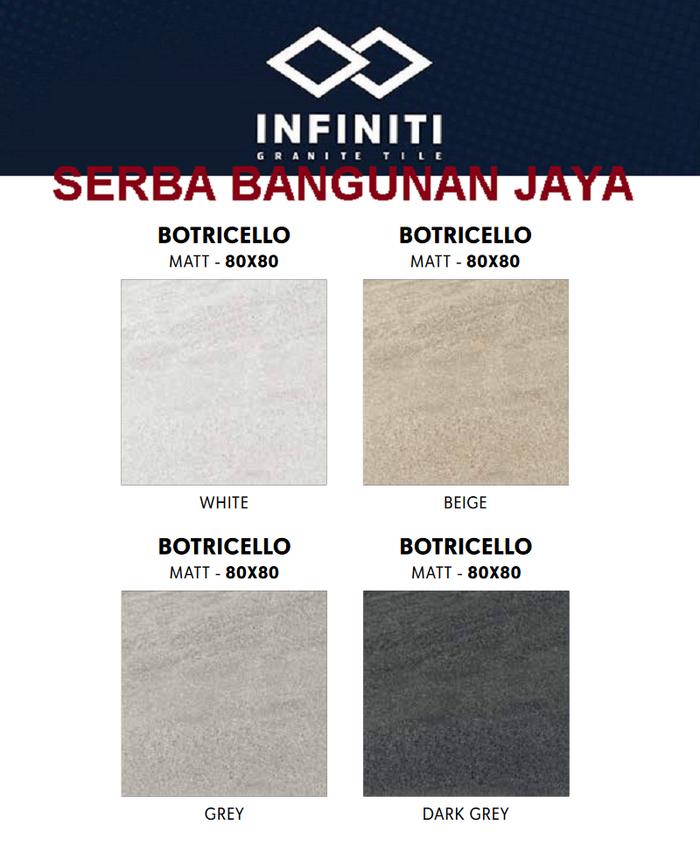 Jual INFINITI BOTRICELLO SERIES MATT 80 x 80 / GRANITE GRANIT - DARK ...
