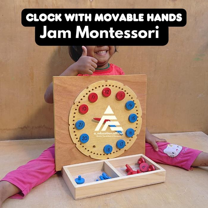 Jual Jam Montessori Clock with Movable hands - Kab. Jombang ...