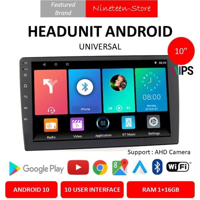 Jual HEADUNIT ANDROID UNIVERSAL 10 INCH DOUBLE DIN HEAD UNIT TAPE MOBIL - Kota Surabaya ...