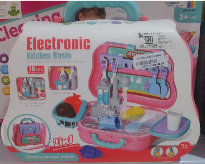 Jual Mainan Anak Electronic Kitchen Basin Masak Cuci Wastafel Dapur ...