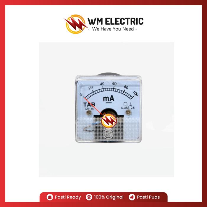 Promo Ampere Meter DC 100 mA Direct CR45 100mA - Amperemeter Analog - Kab. Bekasi - WM Electric ...