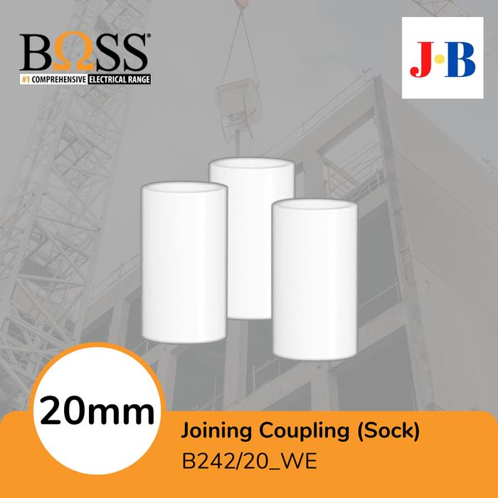 Jual Boss Joining Coupling Sock Conduit 20mm B242/20 Putih & Hitam ...