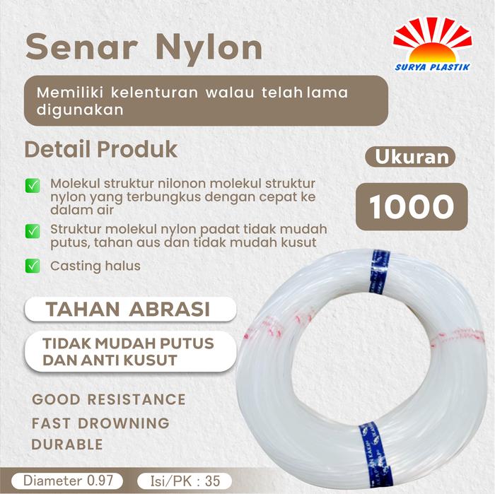 Jual Tali Kenur Senar Cap Ikan Kakap Ukuran 1000 (70) - Kab. Blitar ...