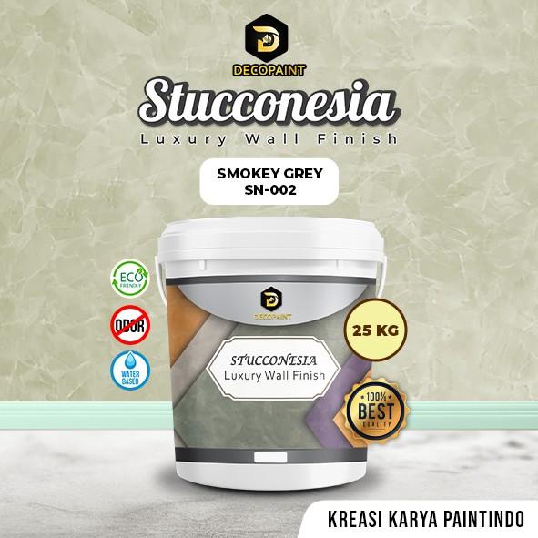 Jual Cat Stucco Motif Industrial Unfinished Stucconesia Smokey Grey ...