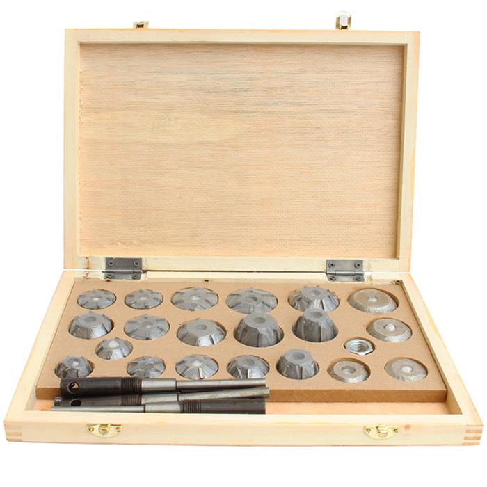 Jual Valve & Seat Cutter 21 PCS Alat Skir Stel Klep Motor Set Balap ...