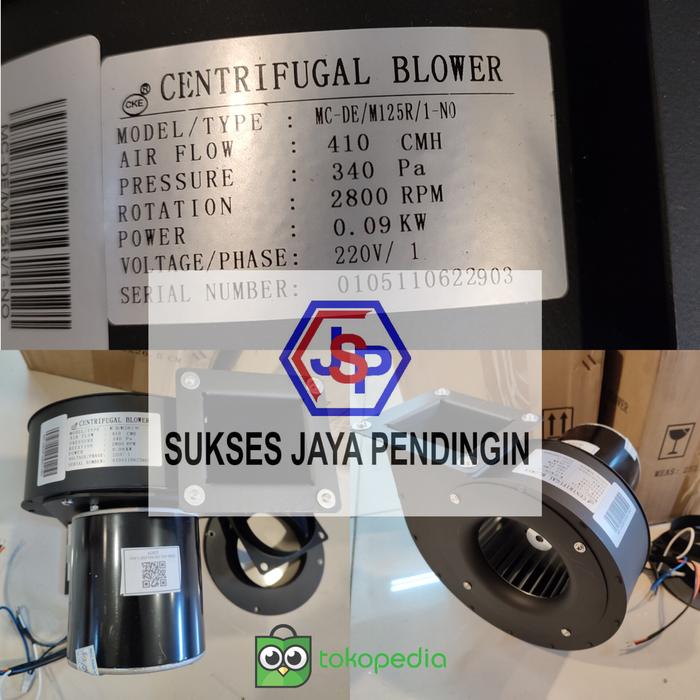 Jual Centrifugal Blower CKE MC-DE/M125R/1-NO 220V / Blower Fan Keong ...