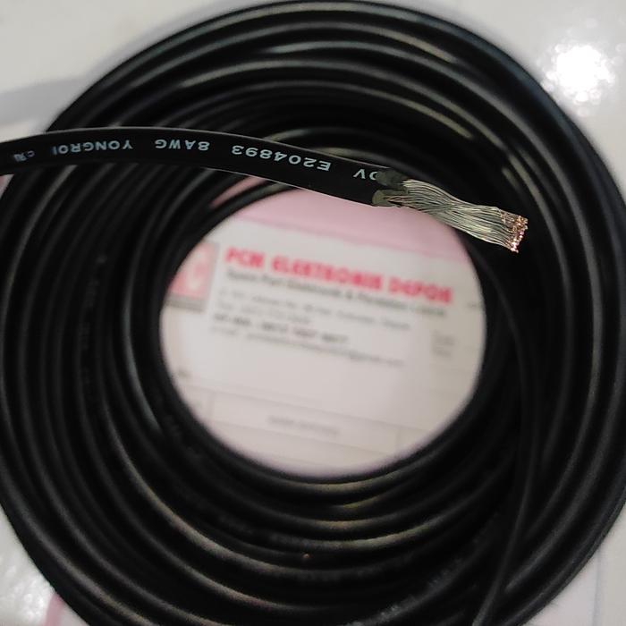 Jual Kabel AWG8 HITAM AWG 8 8AWG BLACK per meter JAPAN Tebal diameter ...