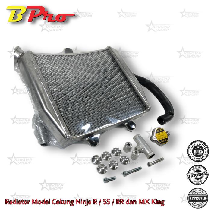 Jual Radiator Bpro mx king model cekung original PNP Yamaha Mxking ...