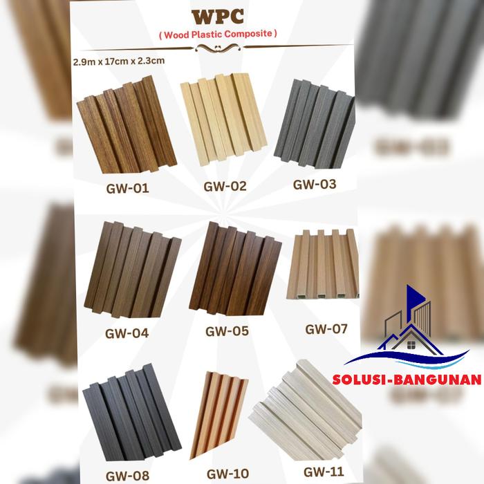 Jual Wpc panel 17cm x 2.3cm x 290cm / wood panel dinding / wall panel / wpc - Kab. Bekasi ...