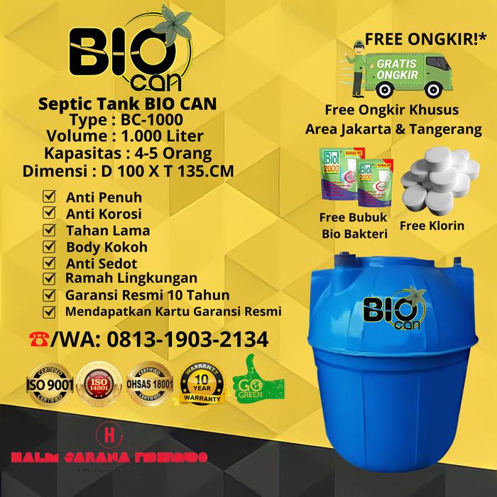Jual Septic Tank Bio Biotech Biotank Biofil Biotaff Sepiteng 1000 Liter ...