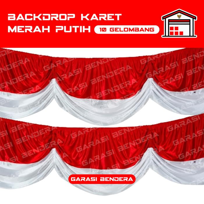 Jual Bendera karet Backdrop Merah Putih Indonesia Bendera Background ...