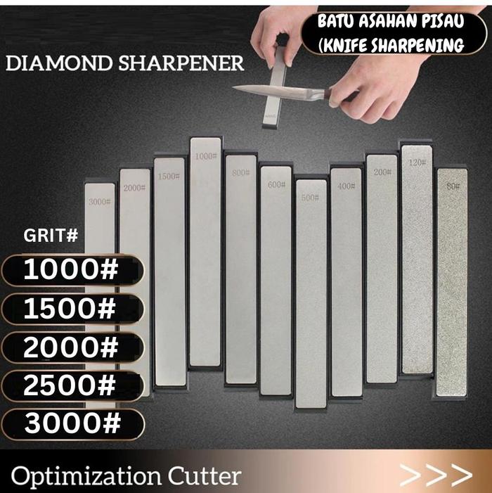 Jual batu asah asahan pisau gunting diamond sharpening plate ...