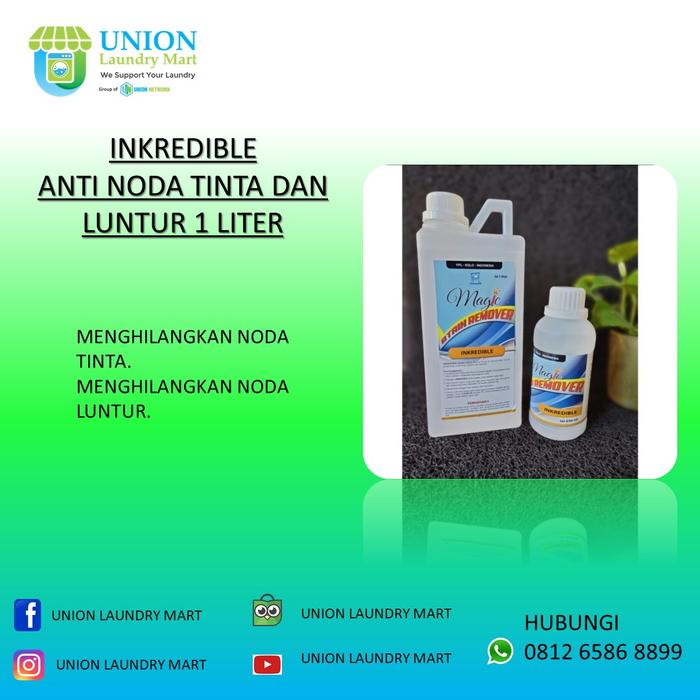 Jual ANTI NODA TINTA LIPSTIK PULPEN SPIDOL INKREDIBLE 1 LITER - Jakarta ...