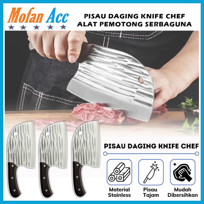 Jual Pisau Daging Chef Knife Japanese Alat Pencacah Tulang Pemotong Sayur - Jakarta Selatan ...