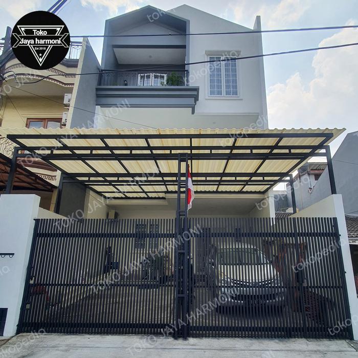 Jual Kanopi Atap Alderon Semi Transparan / Canopy Alderon Minimalis ...
