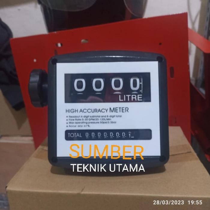 Jual Flow Meter Solar 1Inch Flowmeter BBM Minyak dan Oli 4Digit 1Inch ...