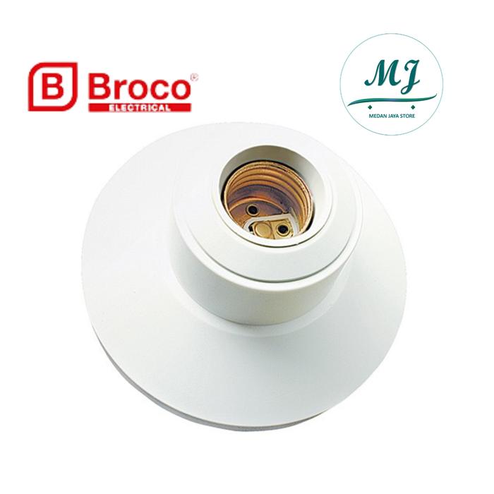 Jual Fiting Lampu Plafon Broco 12101 (B) Fitting Plafond Besar Lux ...
