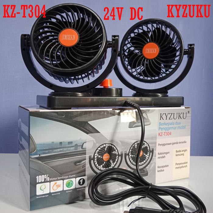 Jual kyzuku KZ-T304 24V DC + swing kipas mobil double fan double blower - Jakarta Pusat ...
