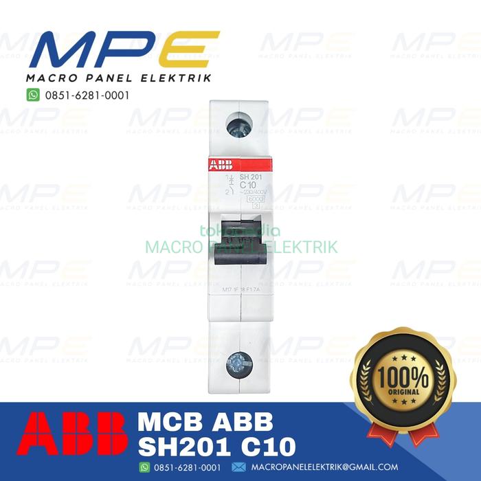 Jual MCB ABB SH201 C10 6kA / MCB ABB 10A 1P SH201 1 Phase 6kA Original - Jakarta Pusat - MACRO ...