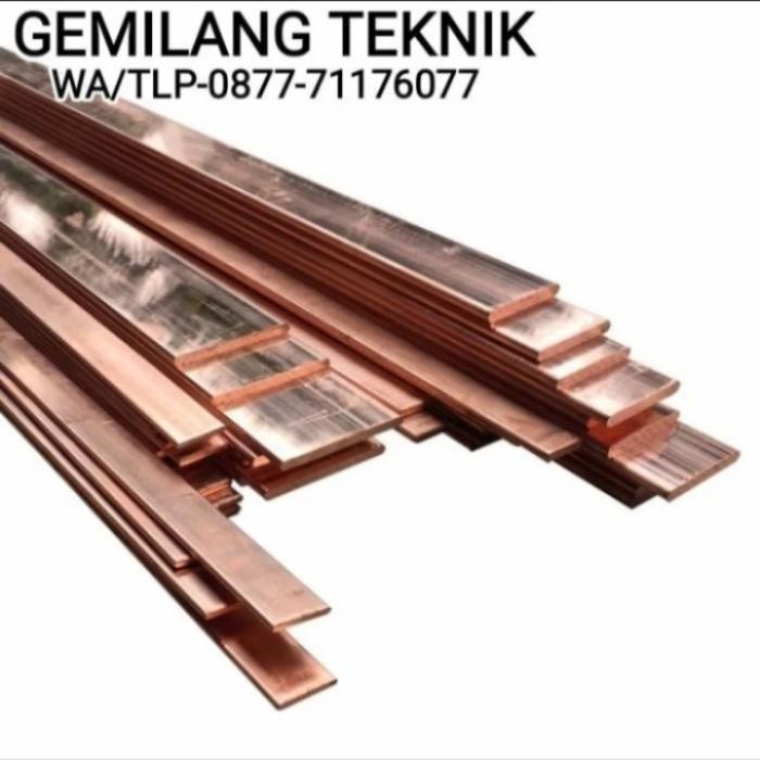 Jual Plat Strip Tembaga 10 mm X 25 mm X 4 meter / Busbar Tembaga Murni ...