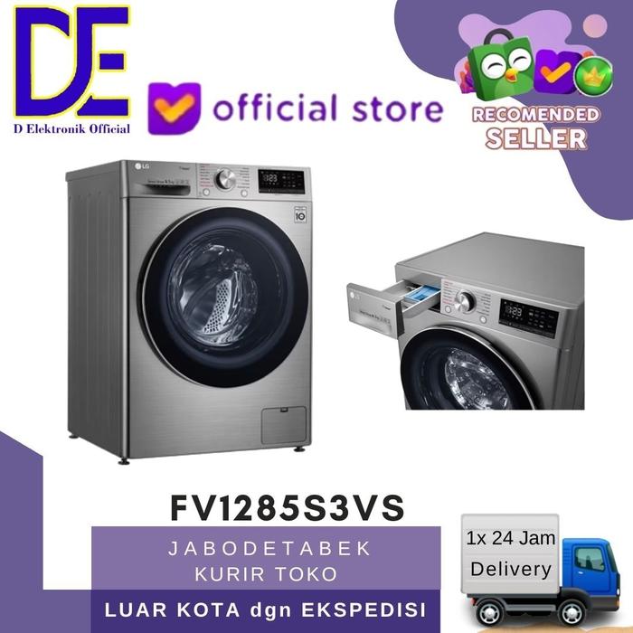 Promo LG FV1285S3VS MESIN CUCI FRONT LOADING 8.5 KG STEAM MURAH ...