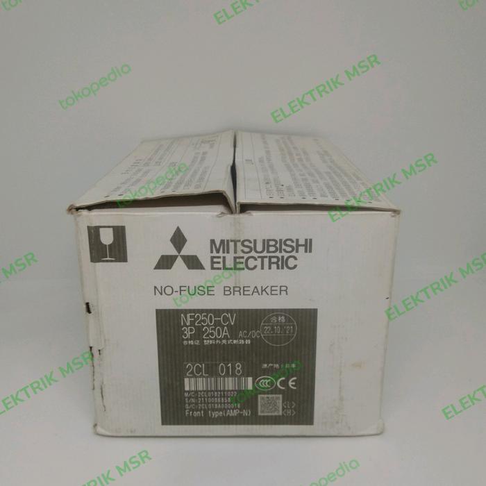 Jual no -fuse BREKER MCCB MITSUBISHI NF250-CV 250A 3PHASE - Jakarta ...