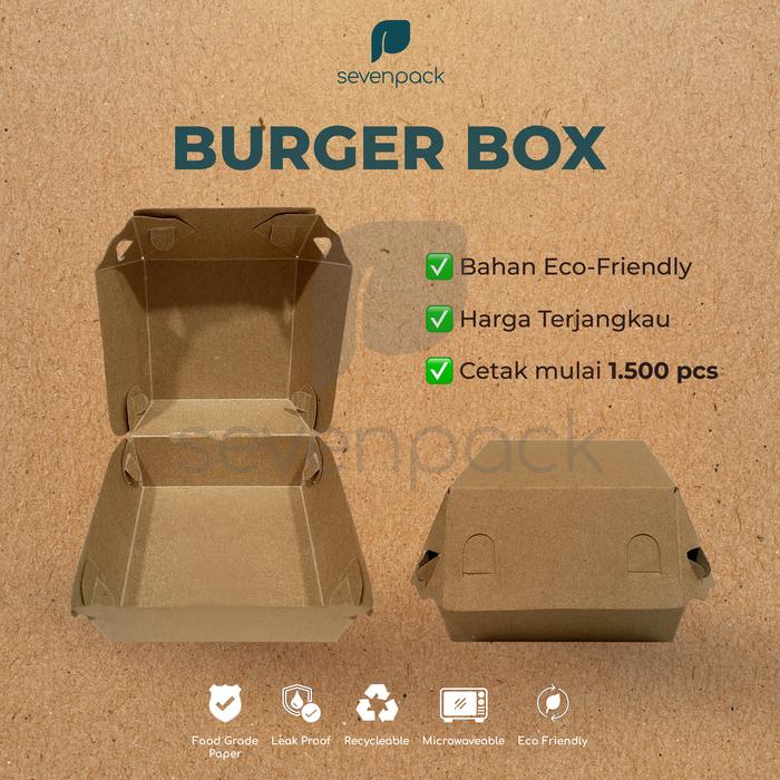 Jual Kraft Paper Burger Box - Small - Kemasan Makanan - Kota Tangerang ...