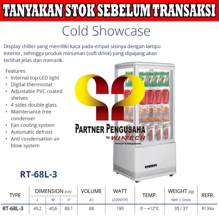 Jual GEA RT-68L-3 Cold Showcase / Kulkas Minuman / Pemajang Minuman Dingin - Jakarta Timur ...