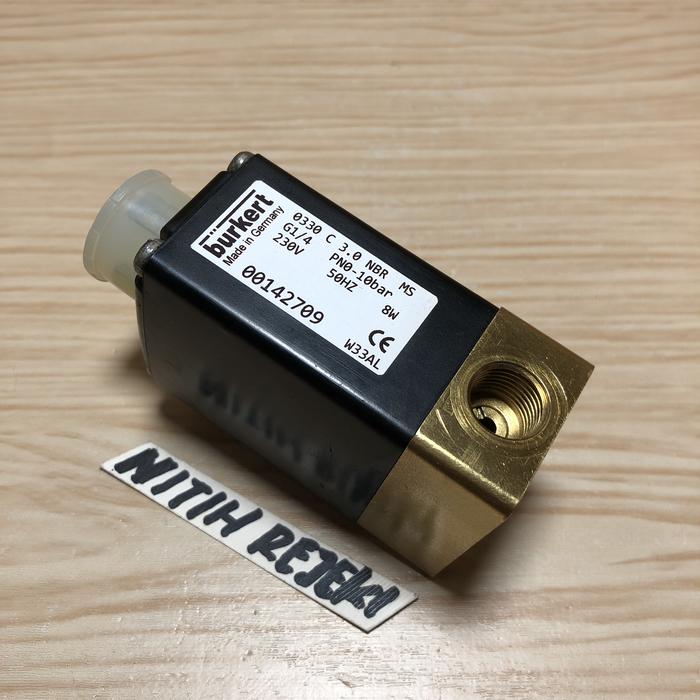 Jual Solenoid valve BURKERT 0330 C 3,0 NBR MS G1/4 230V 10bar 00142709 - Kota Tangerang - NITIH ...