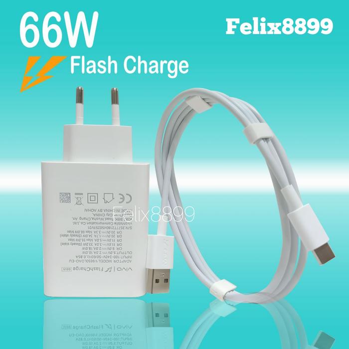 Jual Charger Vivo V25 V27 V27e T1 Pro 5G Original 66W Flash Charge Type C - Kota Bekasi ...