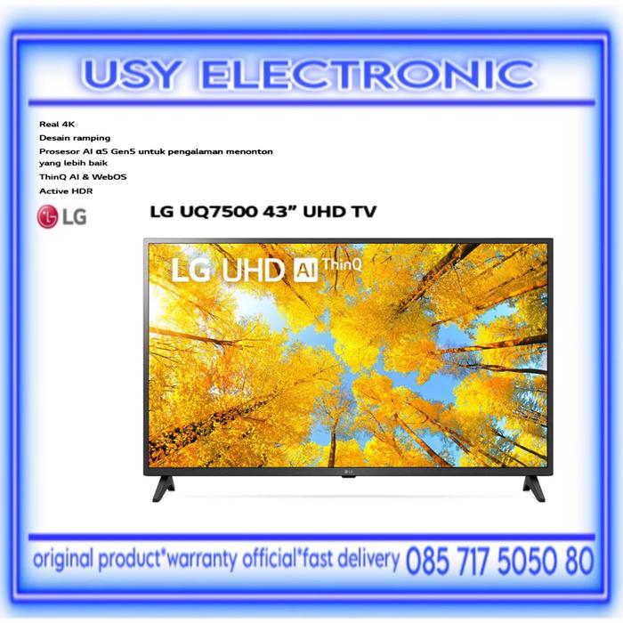 Jual LG 43UQ7500PSF LG SMART TV LED 43 INCH 4K UHD HDR 43UQ7500 - Kota ...