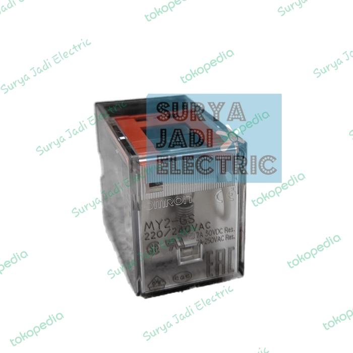 Jual Relay OMRON MY2 MY2-GS 220V AC / Relay MY2 220VAC 8 Kaki ORIGINAL ...