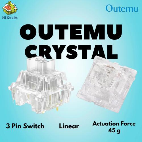 Promo OTEMU Dustproof Crystal Linear 3 Pin Mechanical Switch - Stock ...