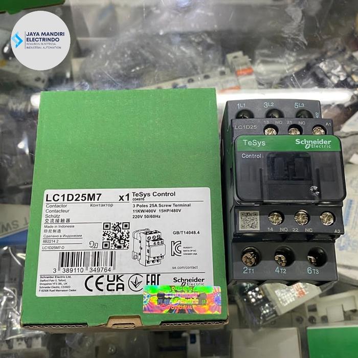 Jual CONTACTOR / KONTAKTOR SCHNEIDER LC1D25M7 220V ORIGINAL MODEL BARU - Kota Bandung - Jaya ...