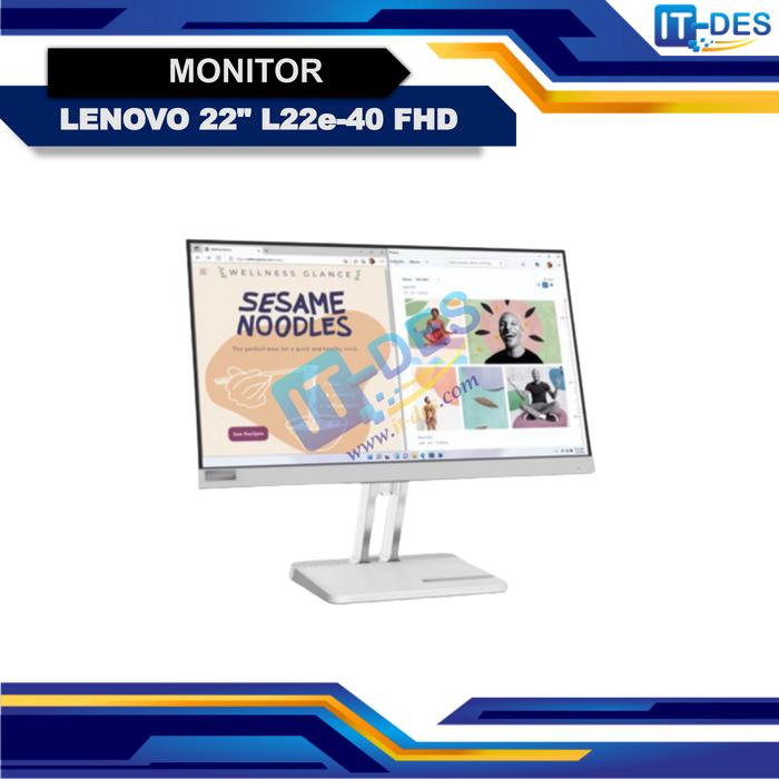 Jual Monitor Lenovo 22" L22e-40 FHD VA 75Hz Silver Frame - Kota ...